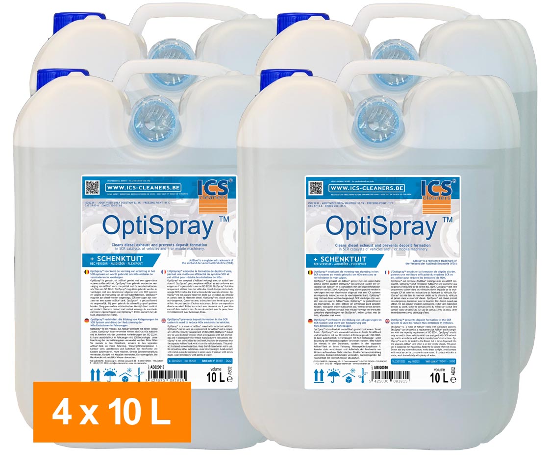 OptiSpray™ 4x10 L - can met schenktuit – ICS Cleaners BV